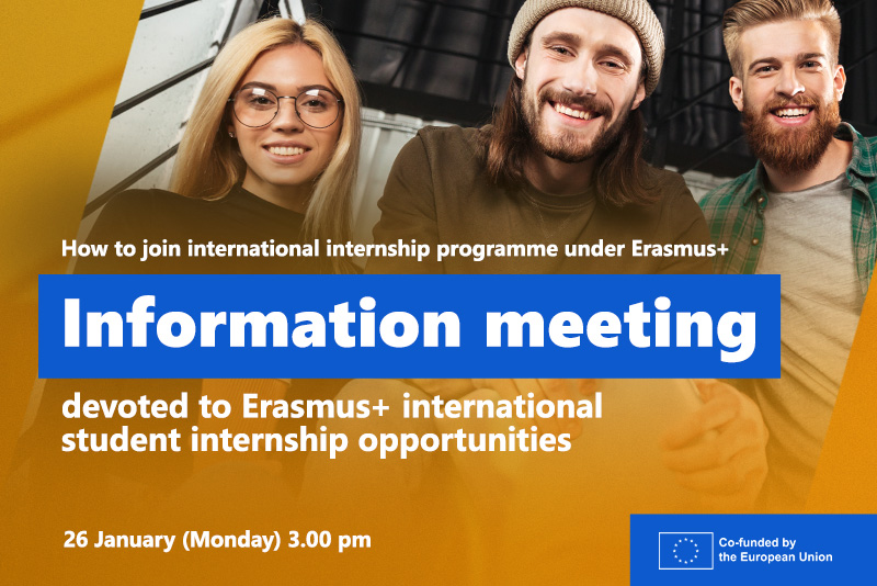 Plan your summer internship abroad with Erasmus+ – information meeting ...