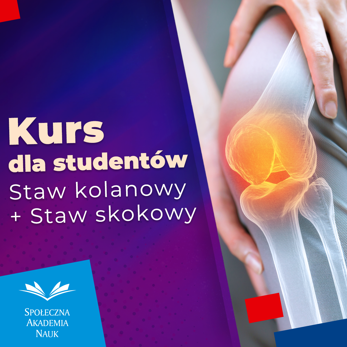 Kurs dla studentów "Staw kolanowy- diagnostyka i leczenie" oraz "Staw ...