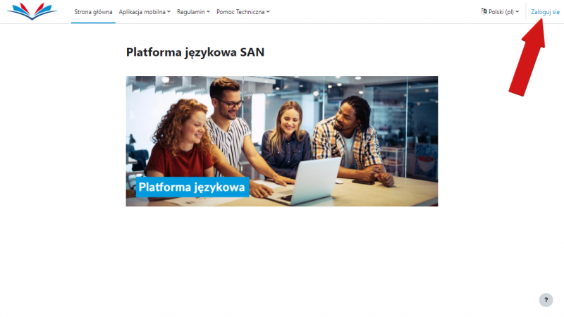 Platforma językowa - Społeczna Akademia Nauk - uczelnia wyższa SAN